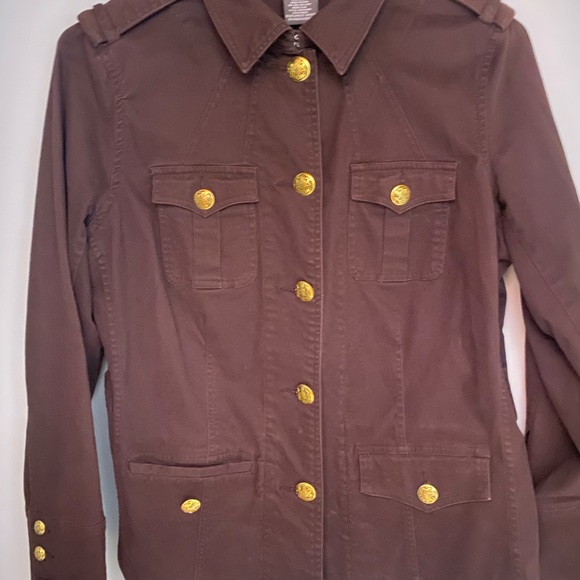 George | Jackets & Coats | George Brown Utility Jacket With Gold ...